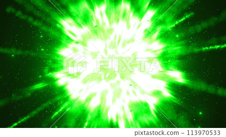 Green explosion hit effect - Stock Illustration [113970533] - PIXTA