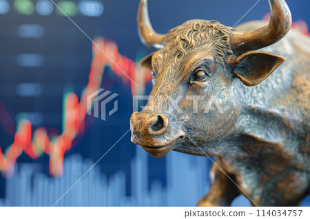 A bull is staring at the camera with a bullseye... - Stock Illustration ...