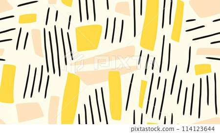 Yellow modern pattern_2 - Stock Illustration [114123644] - PIXTA