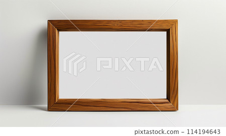 Simple wooden picture frame - Stock Illustration [114194643] - PIXTA