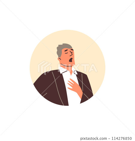 Opera male singer vector, classical music show... - Stock Illustration ...