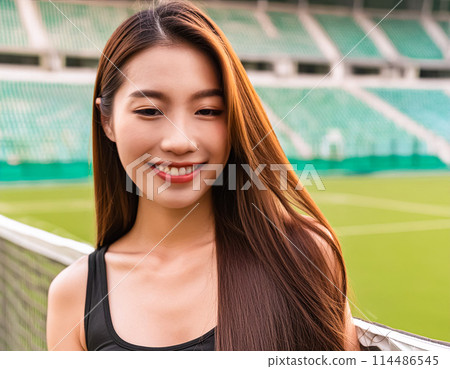 Young lady's portrait - Stock Illustration [114486545] - PIXTA