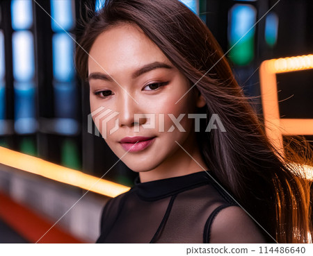 Young lady's portrait - Stock Illustration [114486640] - PIXTA