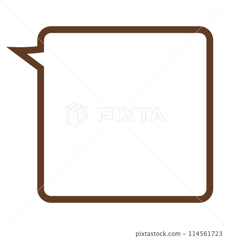 Square speech bubble 2 - Stock Illustration [114561723] - PIXTA