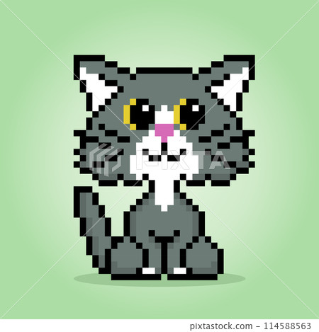 8 Bit Pixel Art Cat