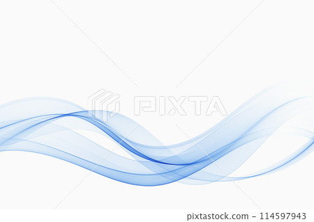 Wavy blue translucent lines, abstract wave. - Stock Illustration ...