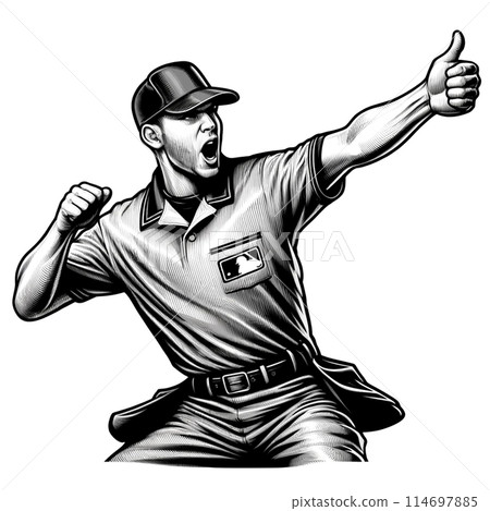 Umpire Out Clipart