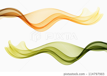 Two colored abstract waves on a white... - Stock Illustration ...