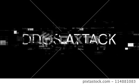 3D rendering ddos attack text with screen... - Stock Illustration [114881083] - PIXTA