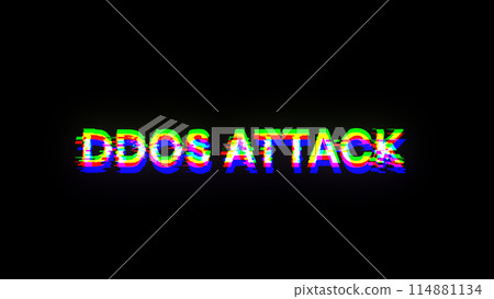 3D rendering ddos attack text with screen... - Stock Illustration [114881134] - PIXTA