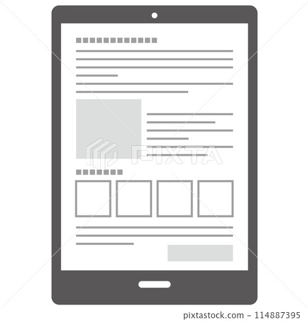 Electronic documents, tablets, paperless - Stock Illustration ...