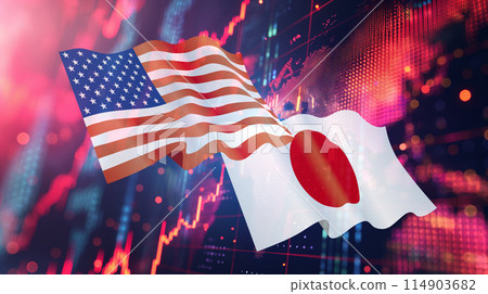 Financial image, finance and economy in Japan... - Stock Illustration ...