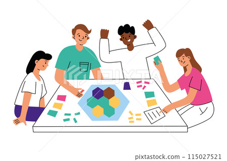 Spend Time With Friends Cartoon