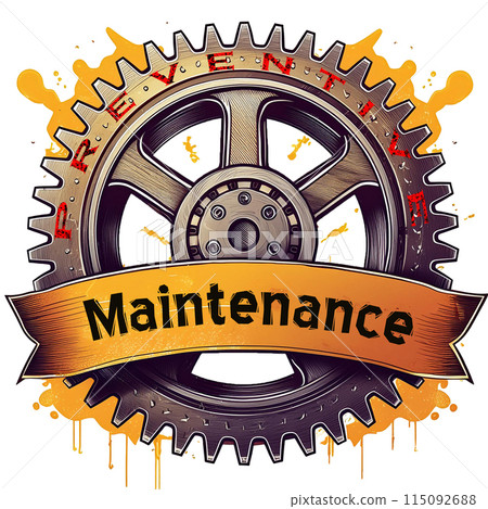 Preventive Maintenance Logo Design. Generative AI - Stock Illustration ...