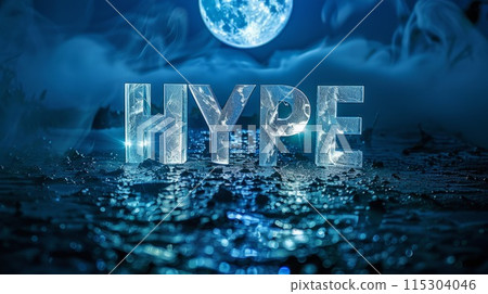 Moon Light Social media hype concept art poster. - Stock Illustration ...