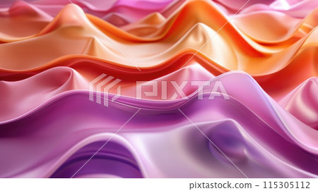 Fluid motion with gradient color transitions in... - Stock Illustration ...