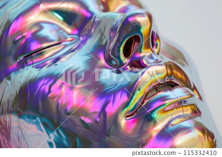 Hyper realistic 3D rendering of beautiful... - Stock Illustration ...