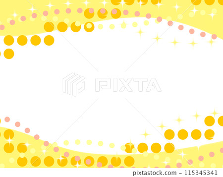 A cute and stylish frame illustration in yellow... - Stock Illustration ...