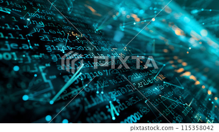 Programming, mathematical formulas, science images - Stock Illustration ...