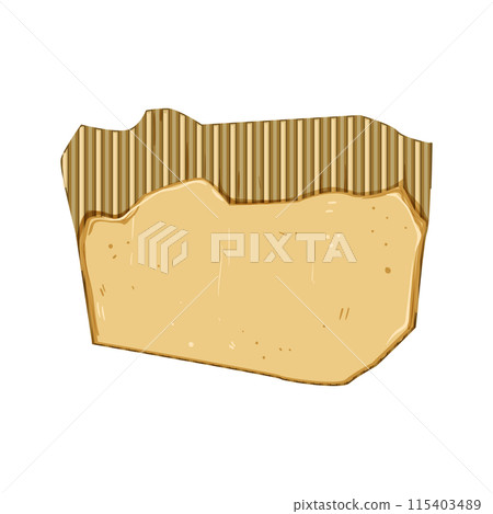 card torn cardboard cartoon vector illustration - Stock Illustration ...