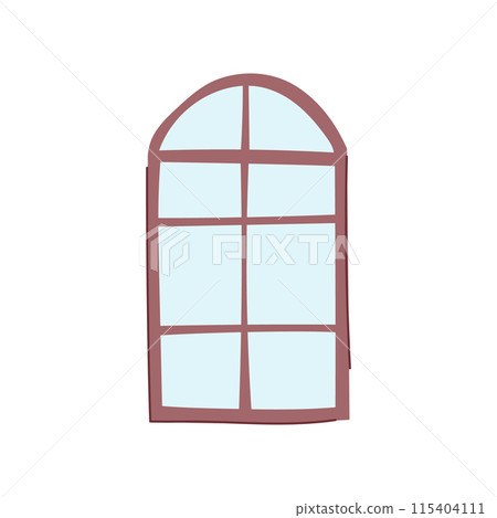 sign window frame cartoon vector illustration - Stock Illustration ...