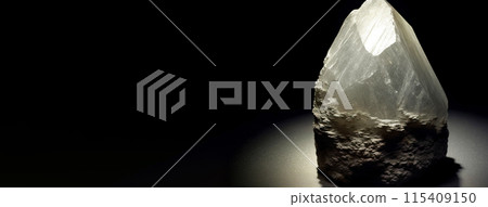 Witherite fossil mineral stone. Geological... - Stock Illustration ...