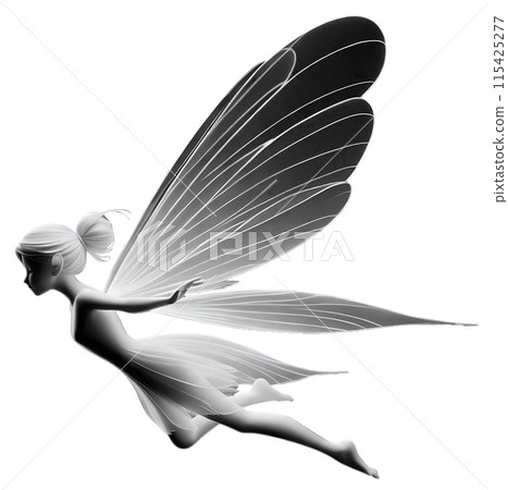 Flying Fairy Outline