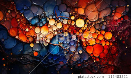 Explore a modern abstract geode design with... - Stock Illustration ...