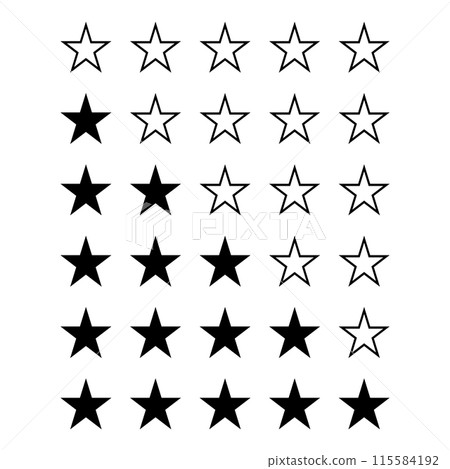 Rating star mark star review word of mouth... - Stock Illustration ...
