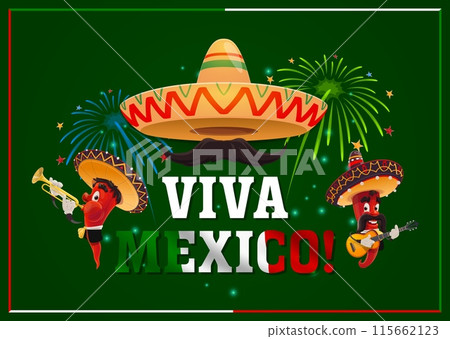 Viva Mexico, national Mexican Independence Day... - Stock Illustration ...