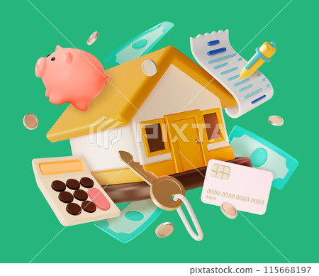 3d Real Estate Investment Invest in Your Future... - Stock Illustration ...