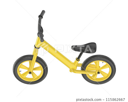 Yellow balance bike - Stock Illustration [115862667] - PIXTA