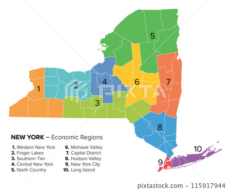 Political Map Of New York