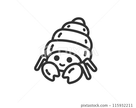 Hermit Crab Shell Clip Art 450+ Hermit Crab In Shell Stock