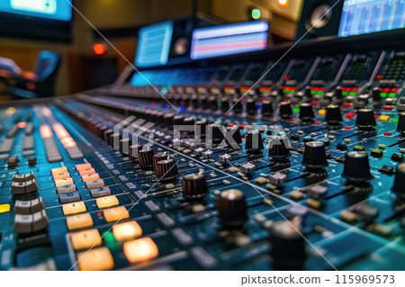 Working Sound Engineer: Control of the Remote... - Stock Illustration ...