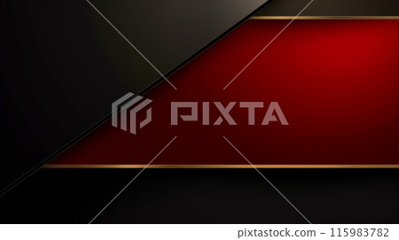 Modern dark red overlapping dimension line bar... - Stock Illustration ...