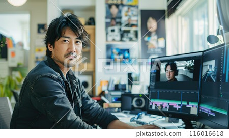 Male video creator 09 - Stock Illustration [116016618] - PIXTA
