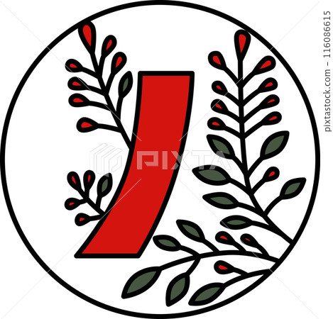 Color circular simple Hanafuda, Fumizuki, Hagi,... - Stock Illustration ...