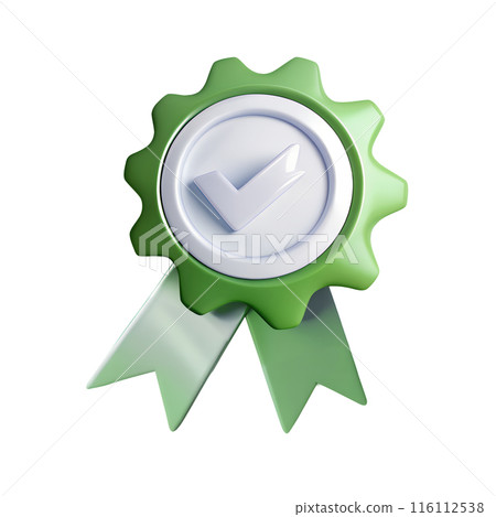 check mark or guarantee medal - Stock Illustration [116112538] - PIXTA