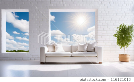 Refreshing living room - Stock Illustration [116121013] - PIXTA