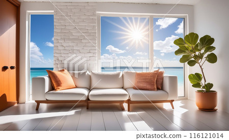 Refreshing living room - Stock Illustration [116121014] - PIXTA