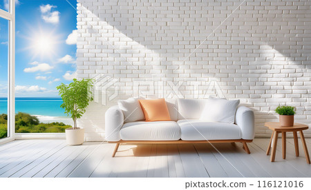 Refreshing living room - Stock Illustration [116121016] - PIXTA