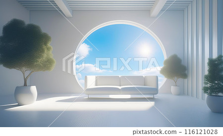 Refreshing living room - Stock Illustration [116121028] - PIXTA