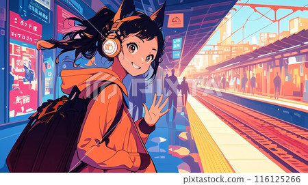 On the way home - Stock Illustration [116125266] - PIXTA