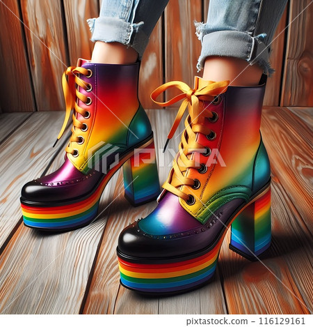 Colorful boots - Stock Illustration [116129161] - PIXTA