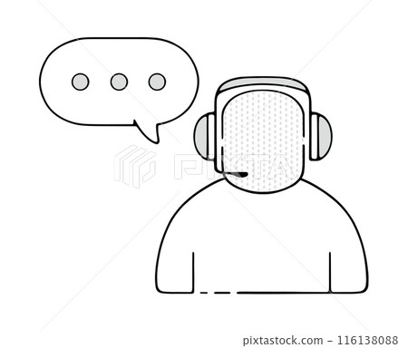 Simple operator icon - Stock Illustration [116138088] - PIXTA