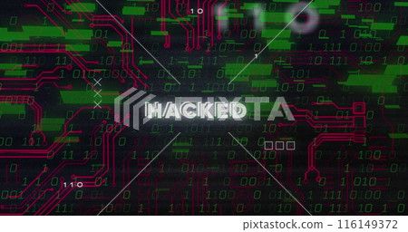 Image of glitch technique over hacked text,... - Stock Illustration [116149372] - PIXTA