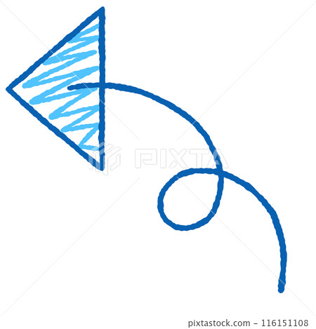Simple blue arrow illustration - Stock Illustration [116151108] - PIXTA