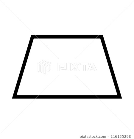 Simple trapezoid shape.Vector. - Stock Illustration [116155298] - PIXTA