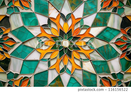 Colorful mosaic tile art - Stock Illustration [116156522] - PIXTA